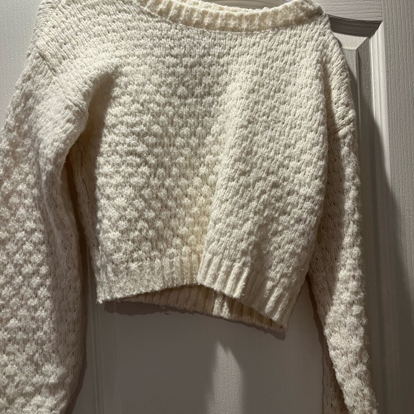SO | Sweaters | So Cream Textured Knit Sweater | Poshmark